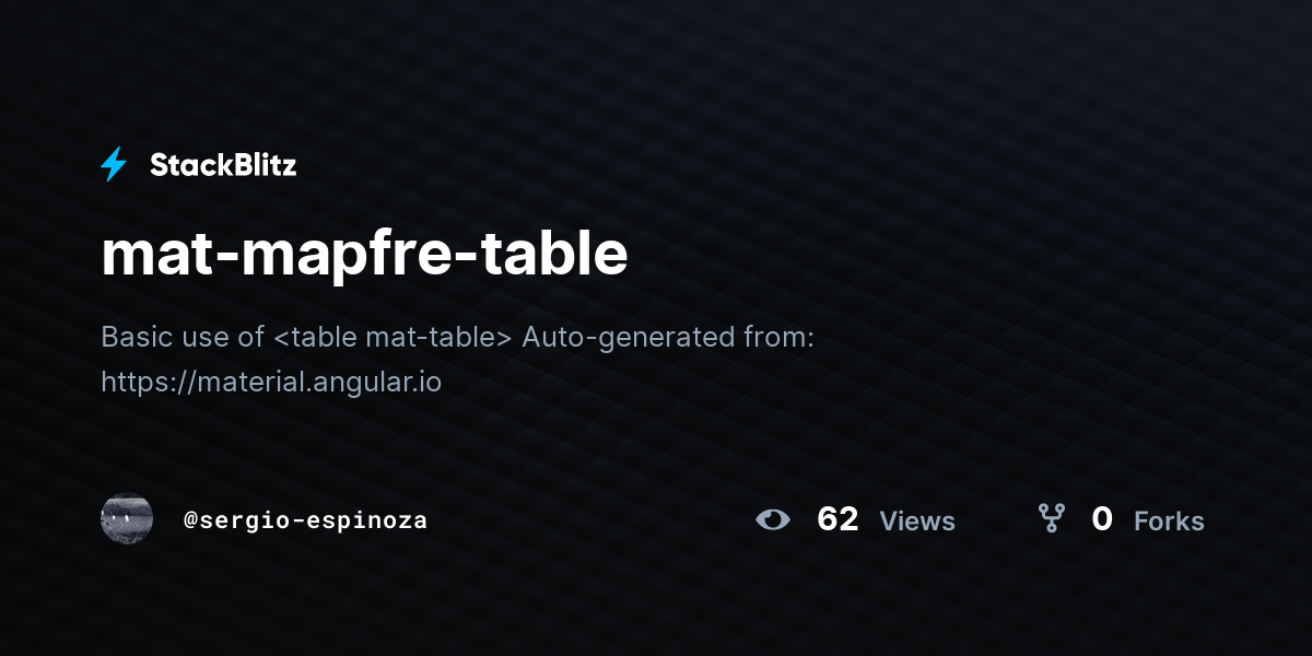 mat-mapfre-table - StackBlitz