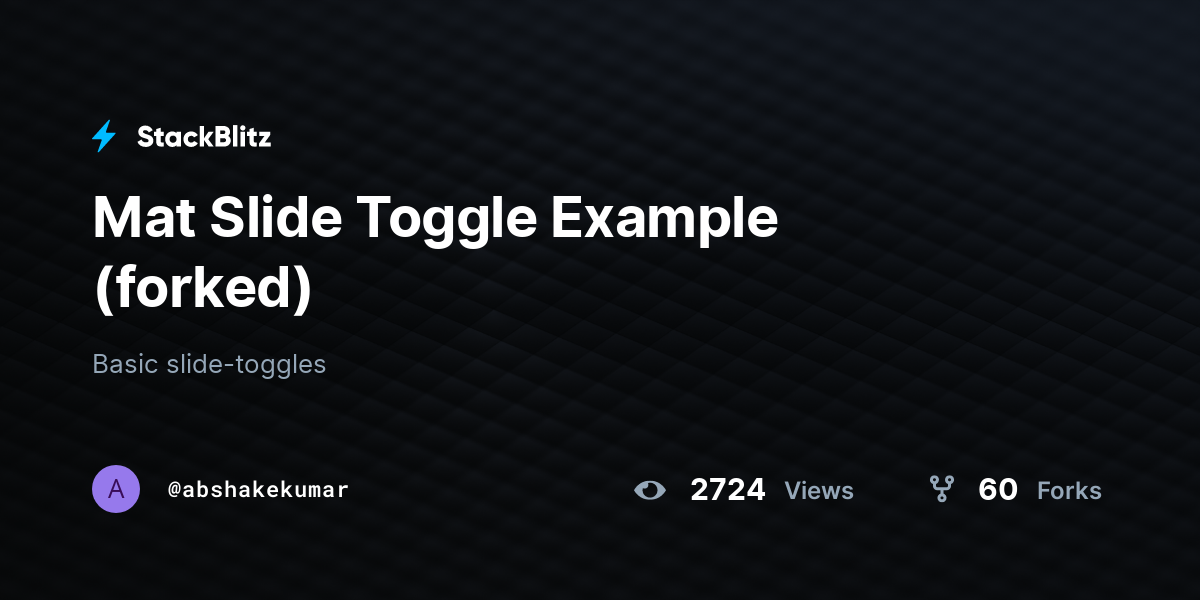 Mat Slide Toggle Example (forked) - StackBlitz