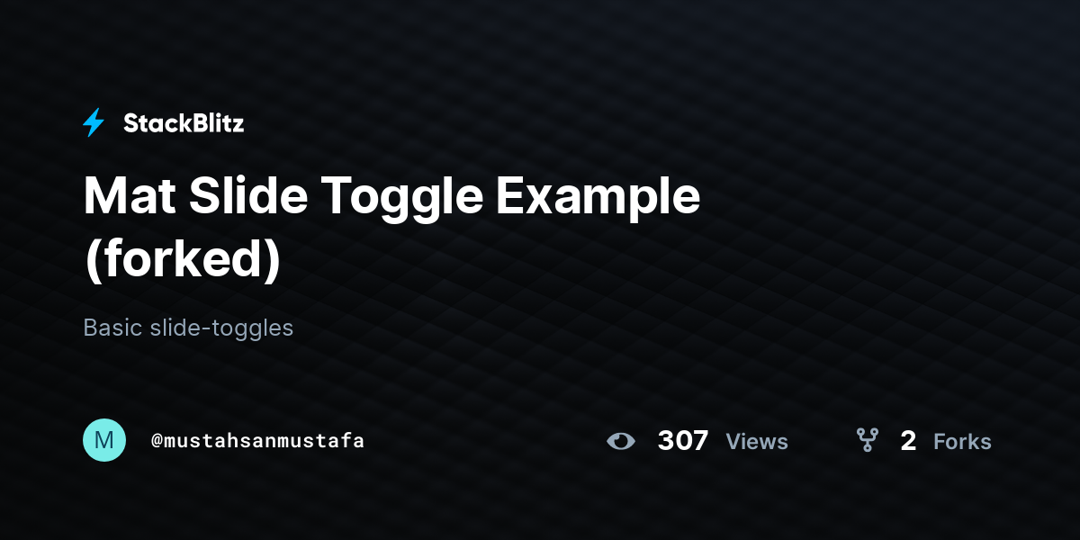 Mat Slide Toggle Example (forked) - StackBlitz