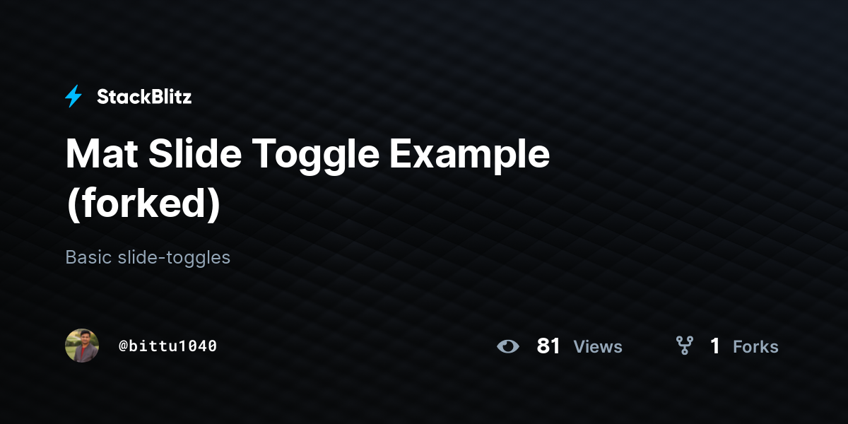 Mat Slide Toggle Example (forked) - StackBlitz