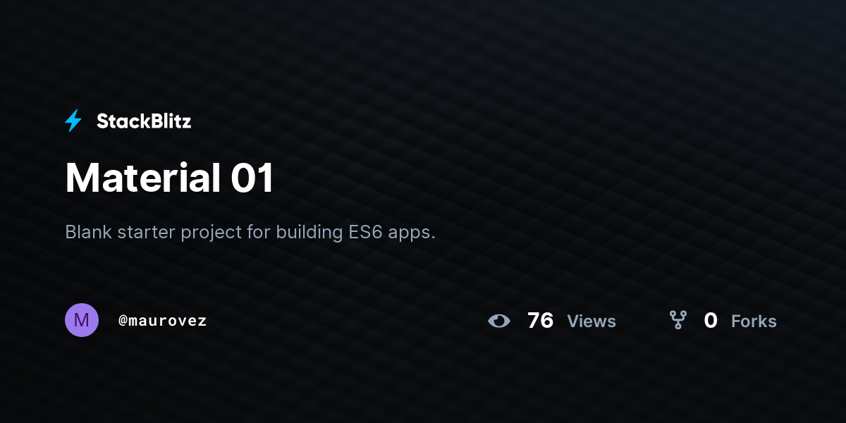 Material 01 - StackBlitz