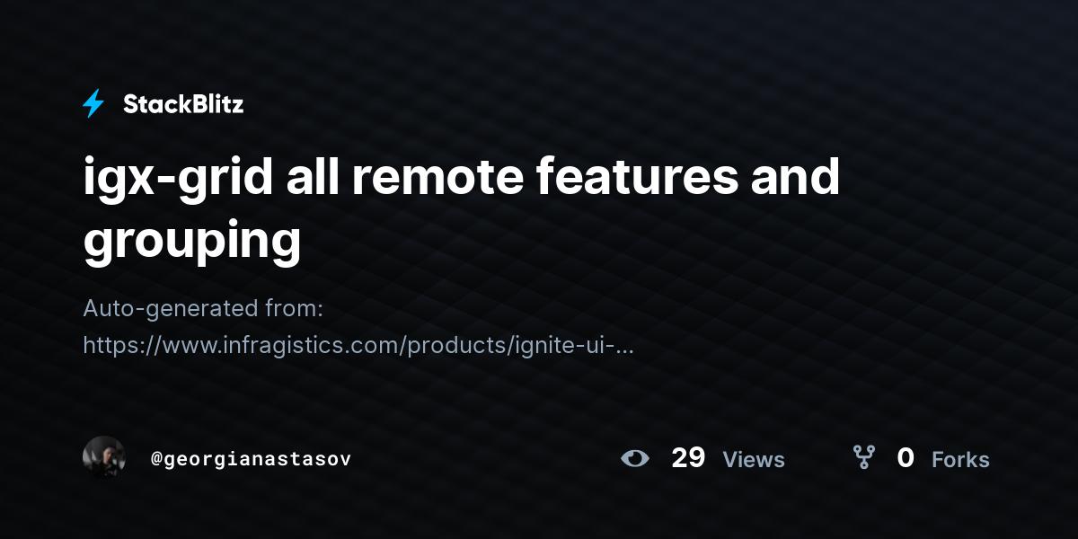 igx-grid all remote features and grouping - StackBlitz