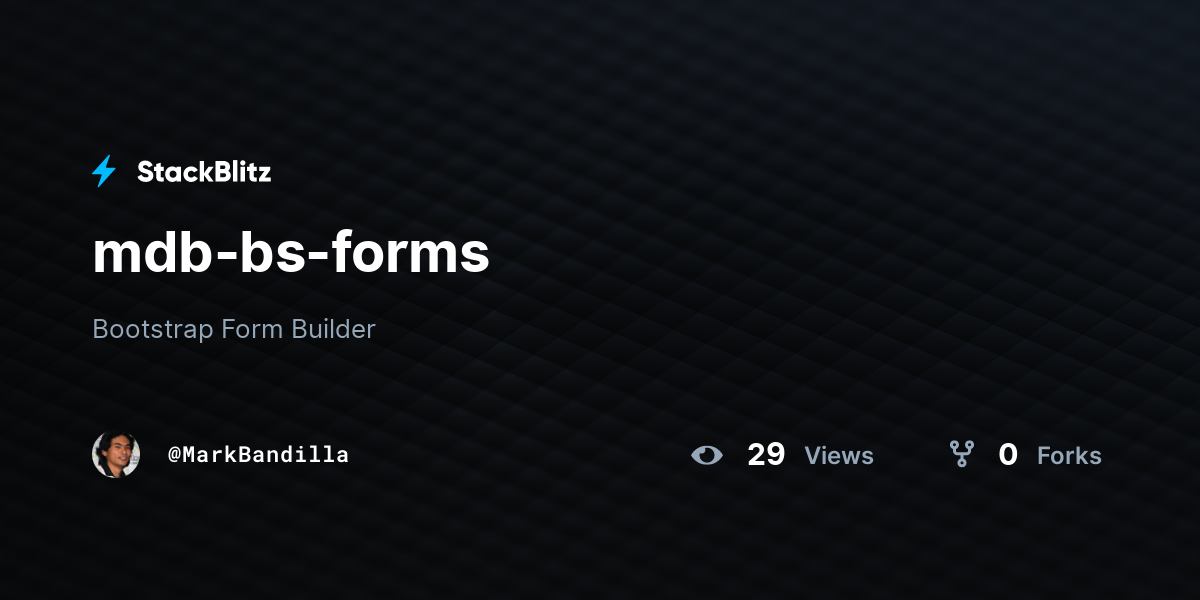mdb-bs-forms - StackBlitz