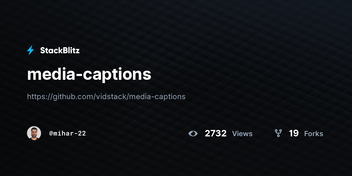 media-captions - StackBlitz