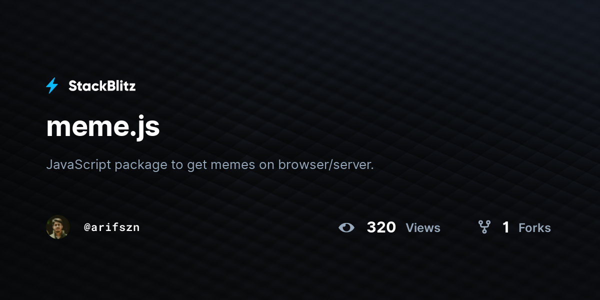 meme.js - StackBlitz