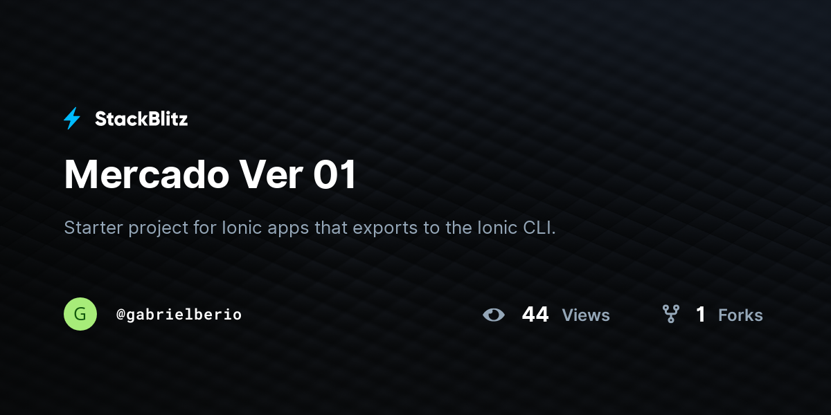 Mercado Ver 01 - StackBlitz