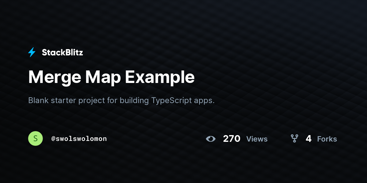 Merge Map Example - StackBlitz Merge Map Example - StackBlitz