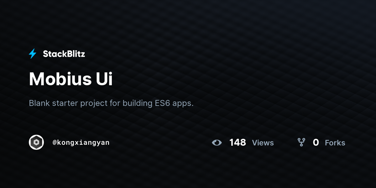 Mobius Ui - StackBlitz