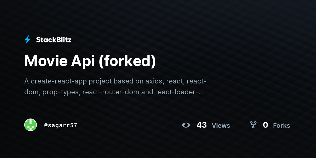 Movie Api (forked) - StackBlitz