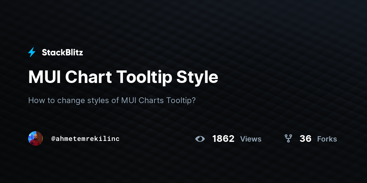 MUI Chart Tooltip Style - StackBlitz