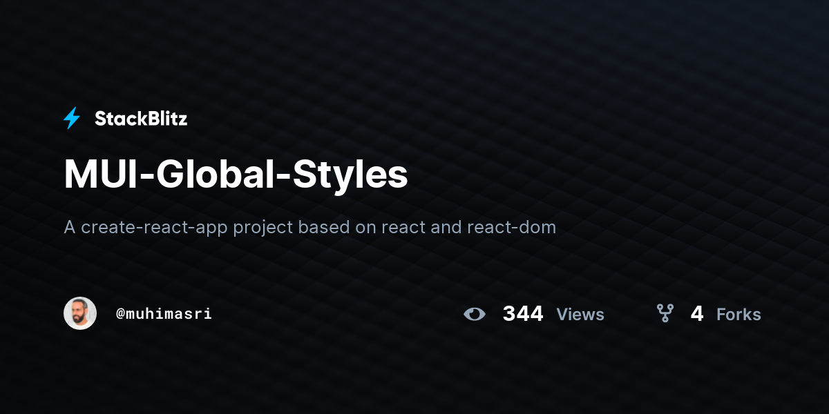 MUI-Global-Styles - StackBlitz