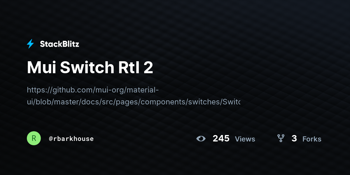 Mui Switch Rtl 2 - StackBlitz