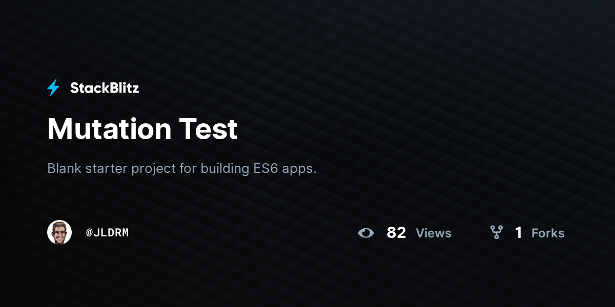 Mutation Test Stackblitz