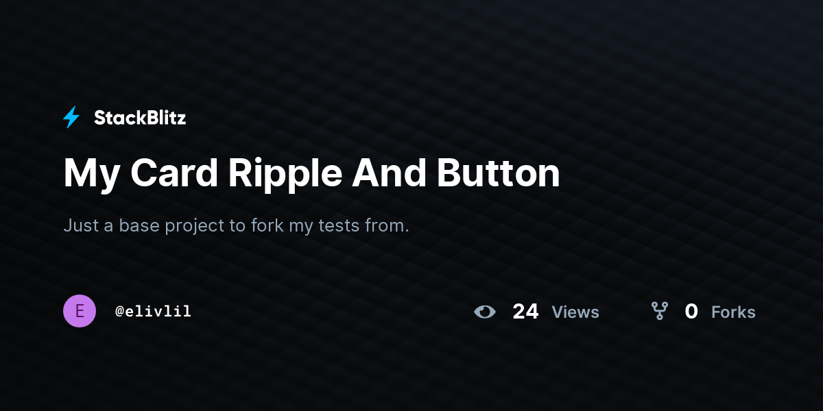 My Card Ripple And Button - StackBlitz