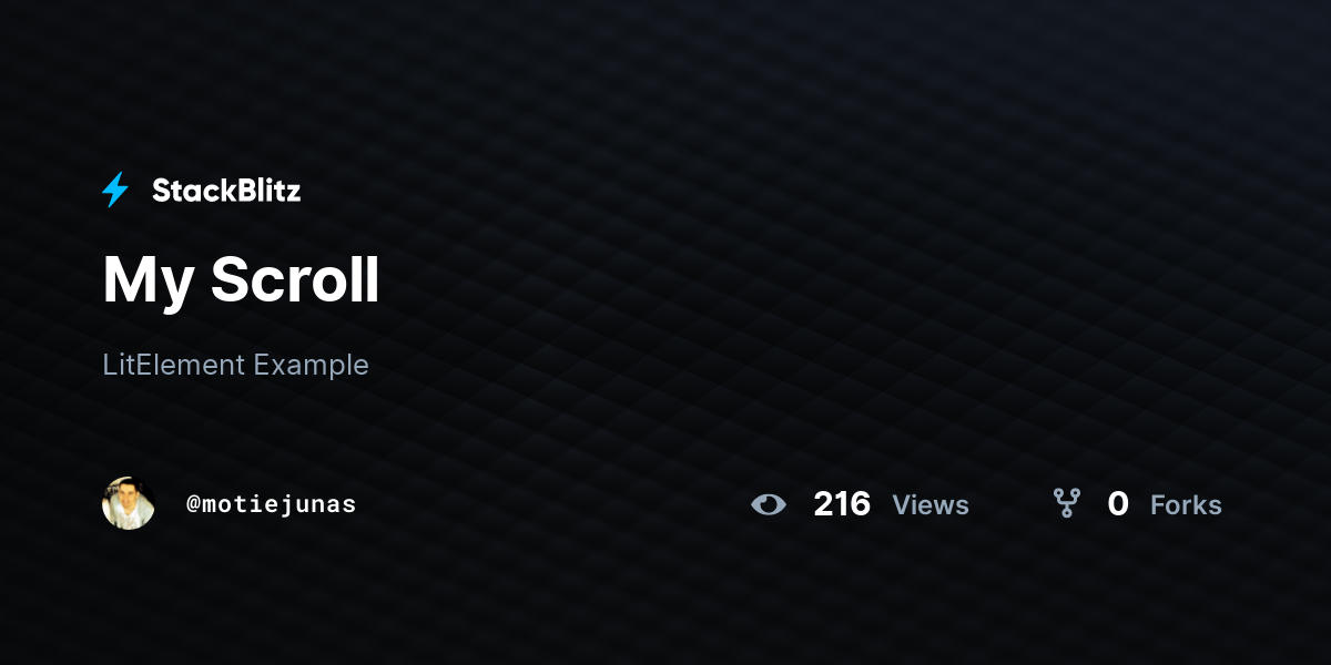 My Scroll - StackBlitz