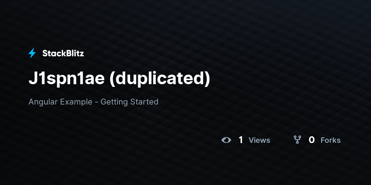 J1spn1ae (duplicated) - StackBlitz