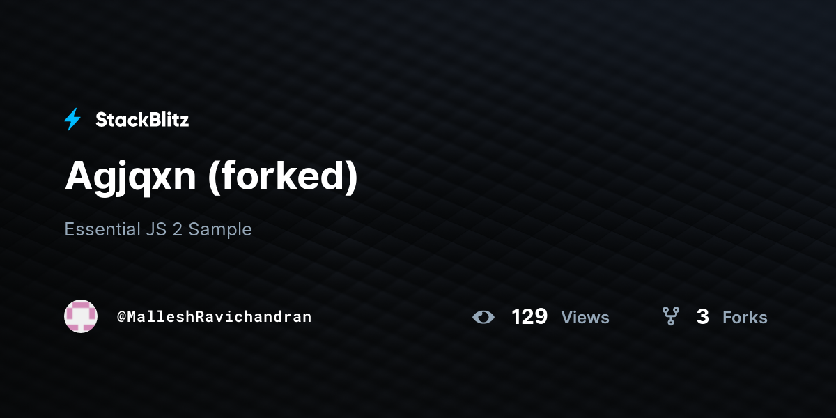 Agjqxn (forked) - StackBlitz