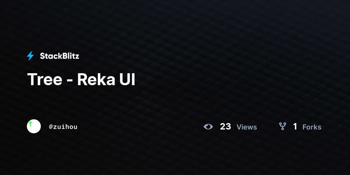 Tree - Reka UI - StackBlitz