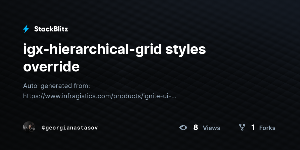 igx-hierarchical-grid styles override - StackBlitz