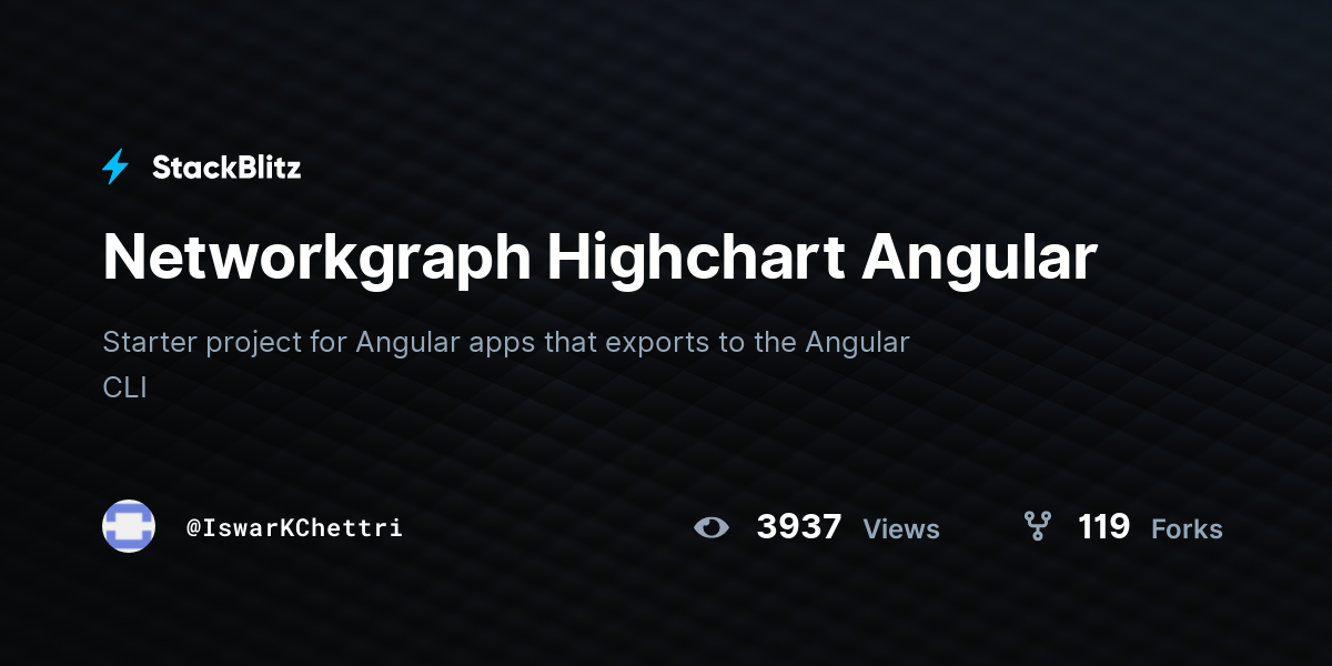 Networkgraph Highchart Angular - StackBlitz