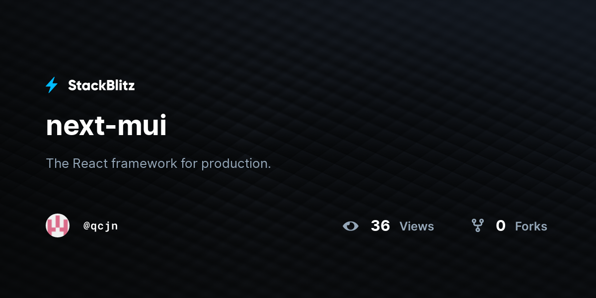 next-mui - StackBlitz