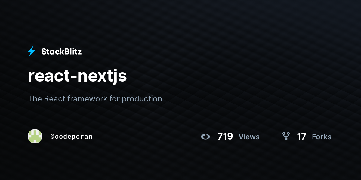 react-nextjs - StackBlitz