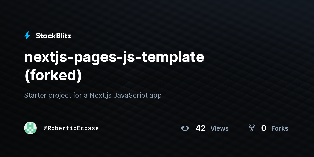 nextjs-pages-js-template (forked) - StackBlitz