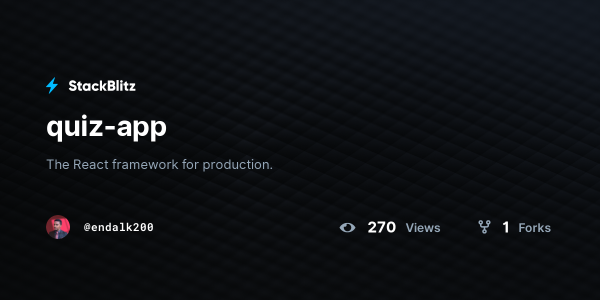 quiz-app - StackBlitz