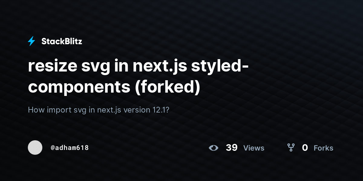 resize svg in next.js styled-components (forked) - StackBlitz