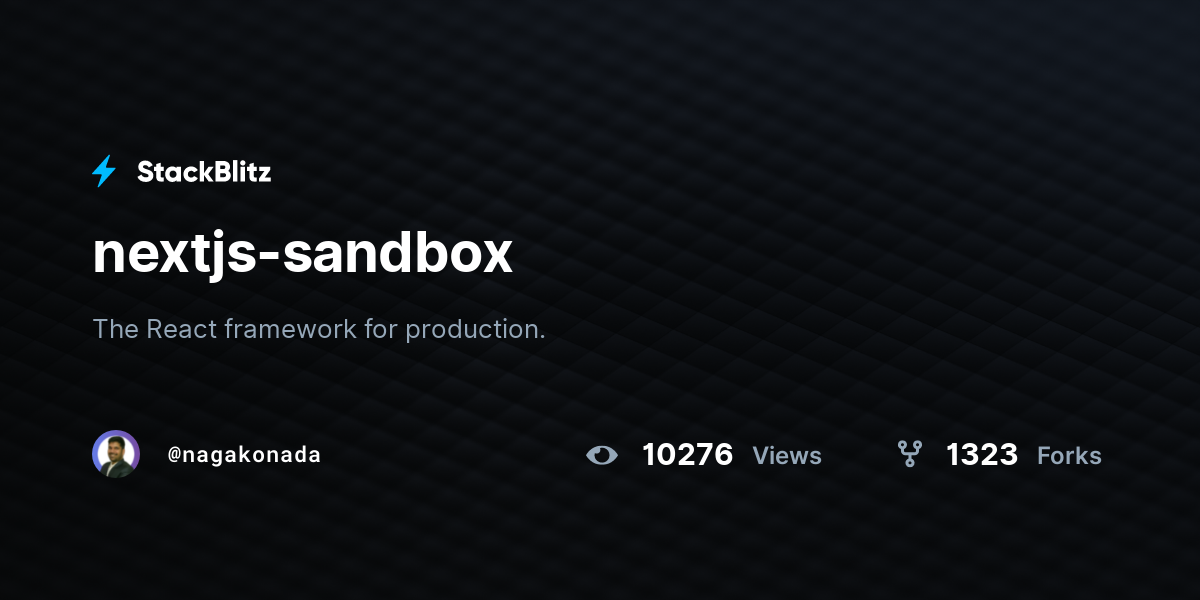 nextjs-sandbox - StackBlitz