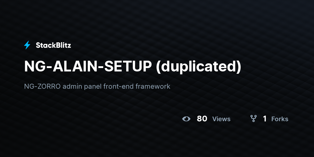 NG-ALAIN-SETUP (duplicated) - StackBlitz