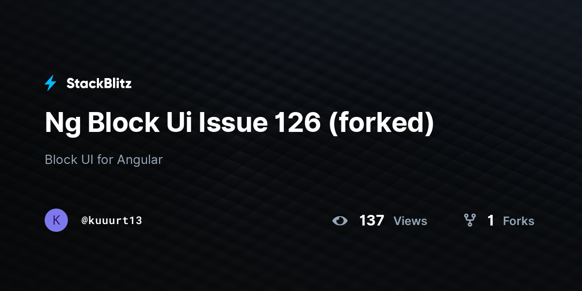 Ng Block Ui Issue 126 Forked Stackblitz 