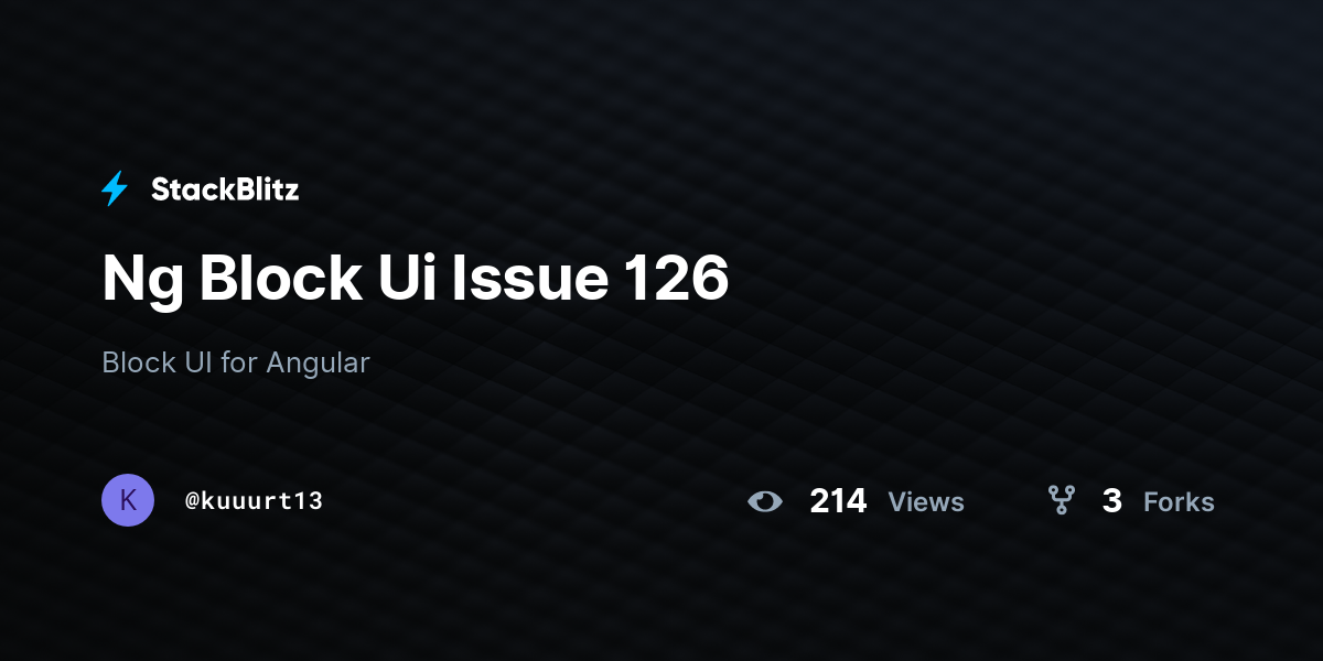 Ng Block Ui Issue 126 - StackBlitz