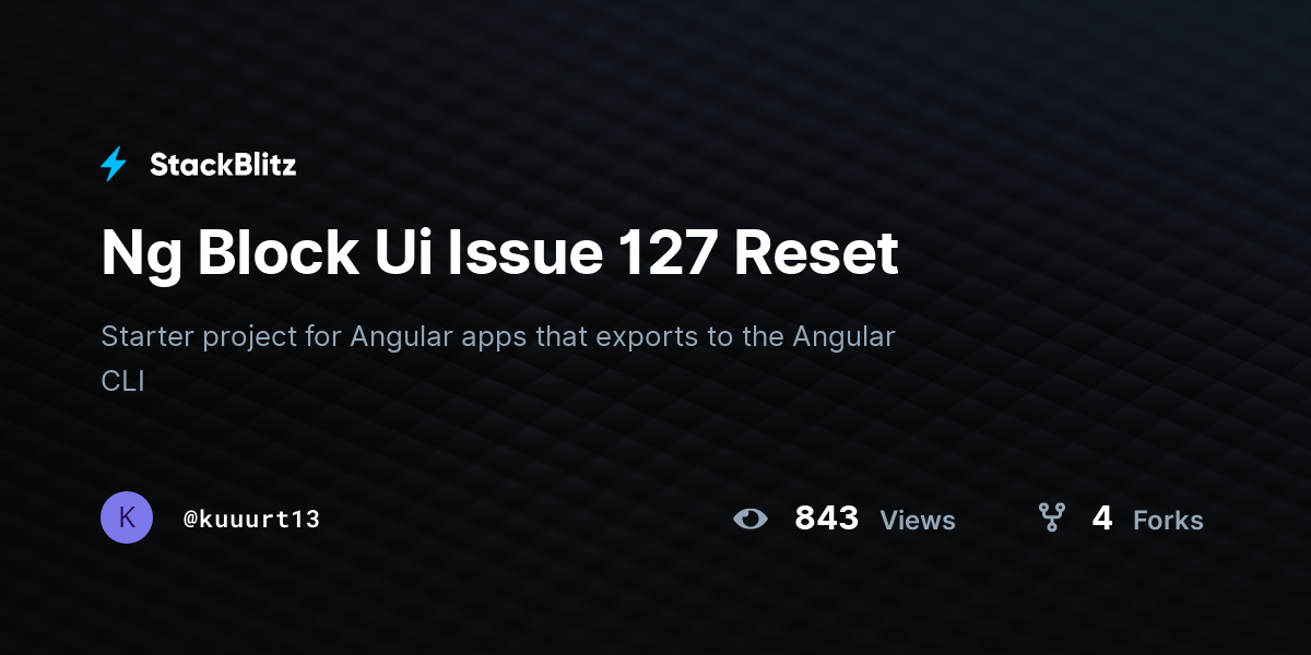 Ng Block Ui Issue 127 Reset - StackBlitz