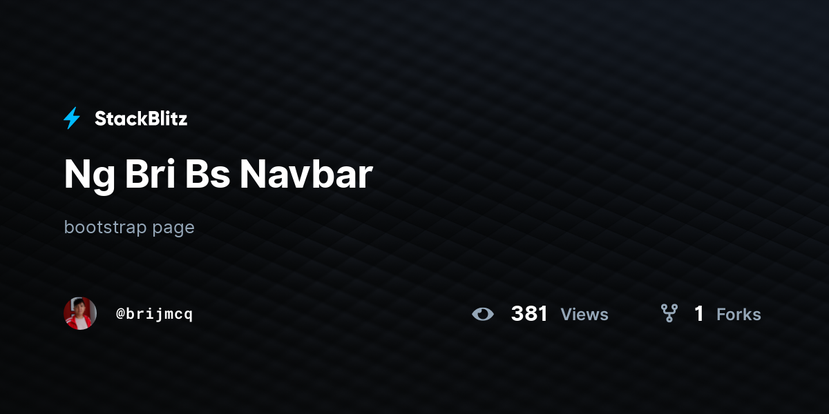 Ng Bri Bs Navbar - StackBlitz