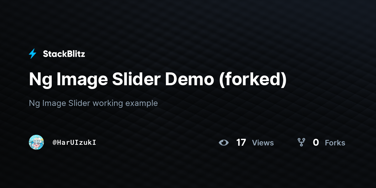 Ng Image Slider Demo (forked) - StackBlitz