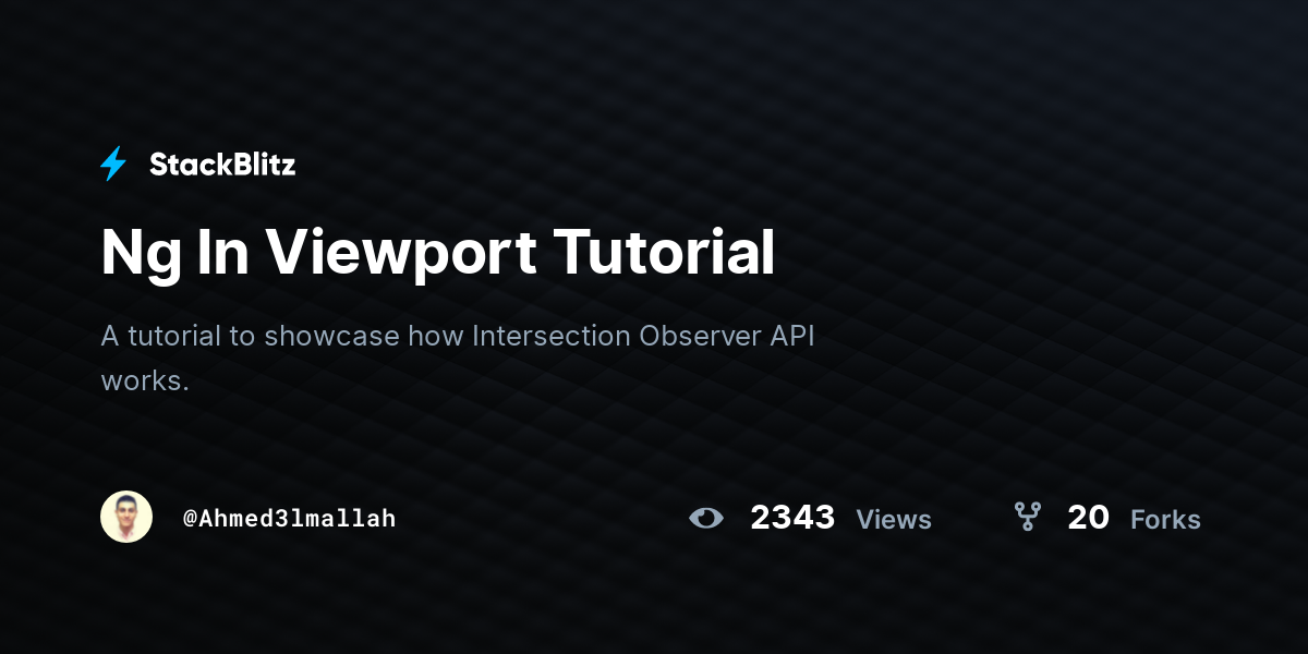 Ng In Viewport Tutorial - StackBlitz