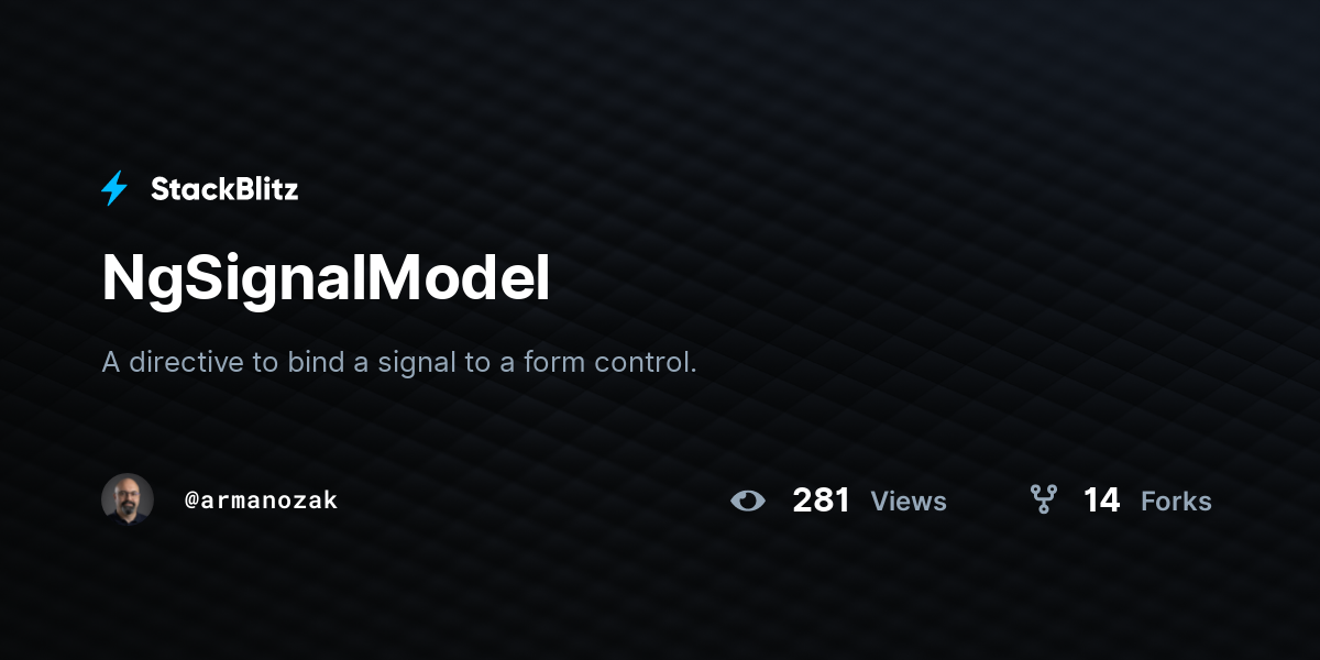 NgSignalModel - StackBlitz