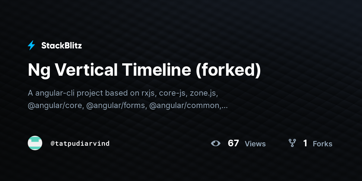 Ng Vertical Timeline (forked) - StackBlitz
