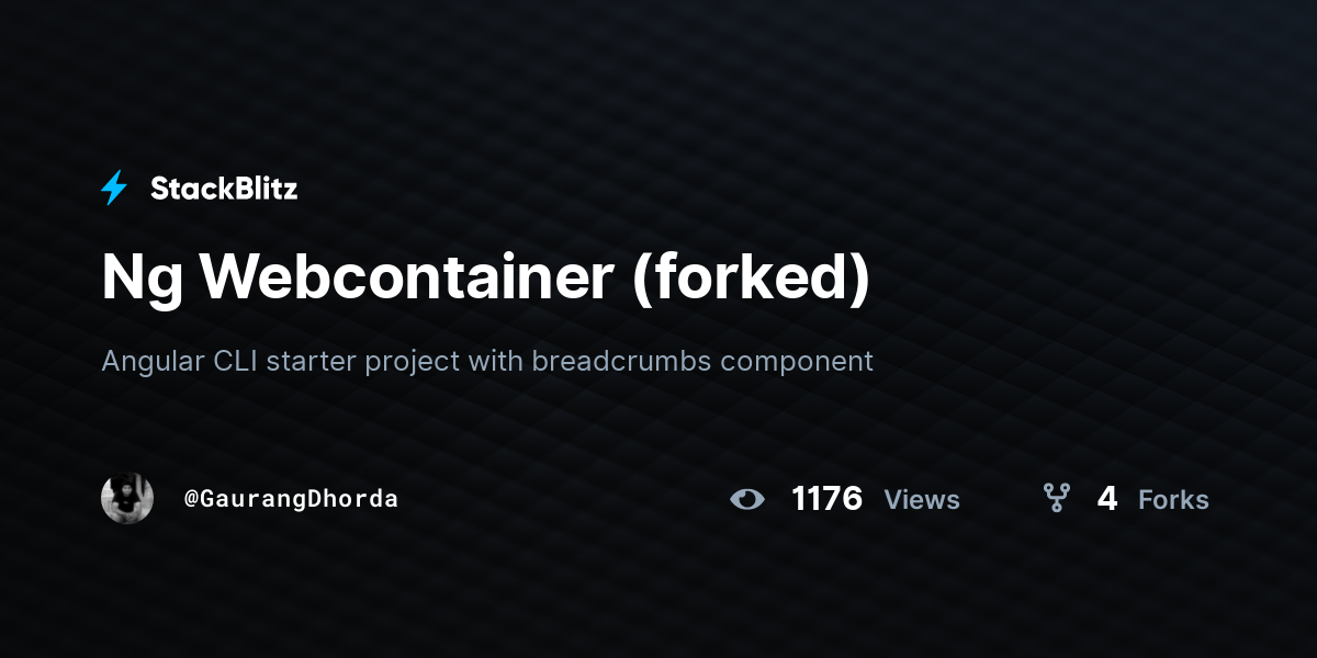 Ng Webcontainer (forked) - StackBlitz Ng Webcontainer (forked) - StackBlitz