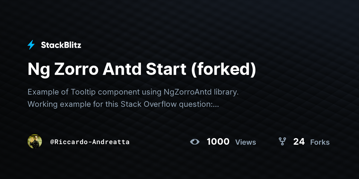 Ng Zorro Antd Start (forked) - StackBlitz