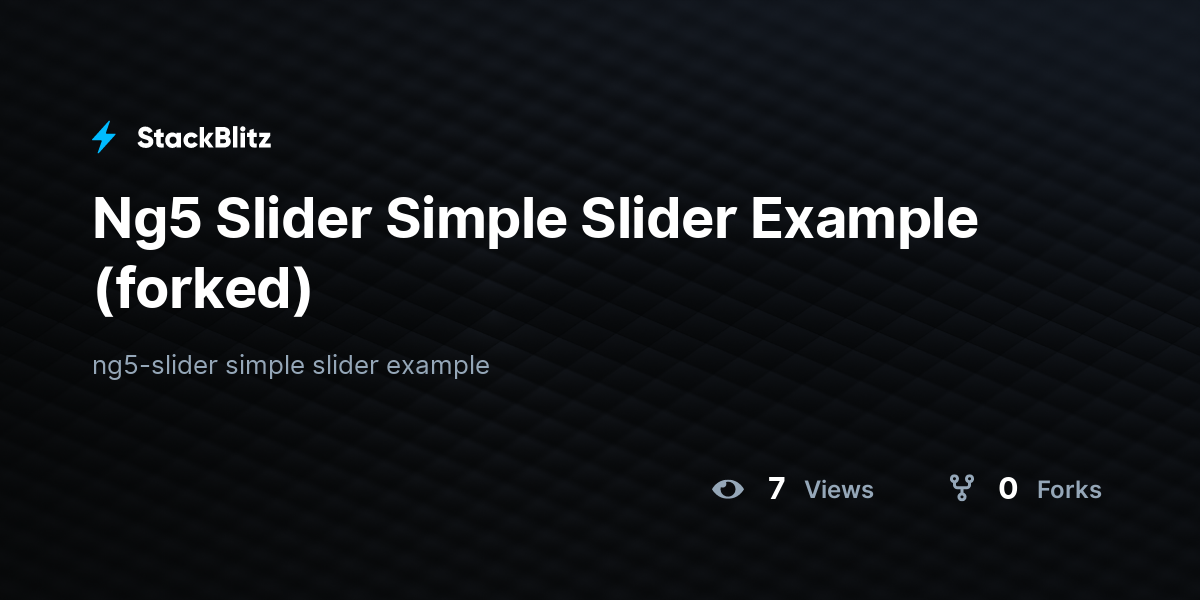 Ng5 Slider Simple Slider Example (forked) - StackBlitz