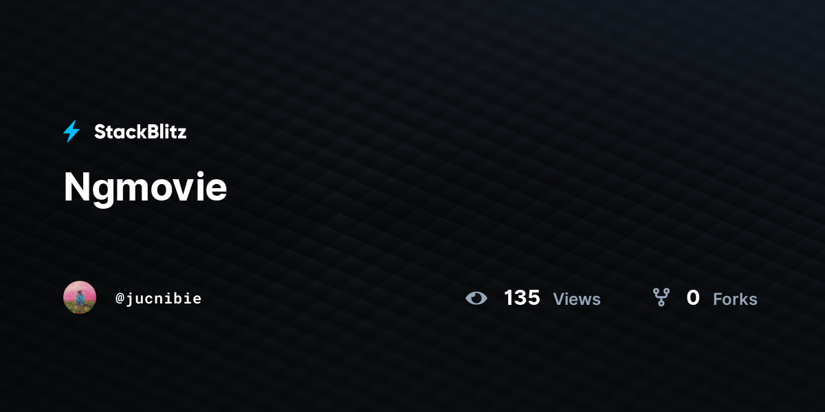 Ngmovie - StackBlitz
