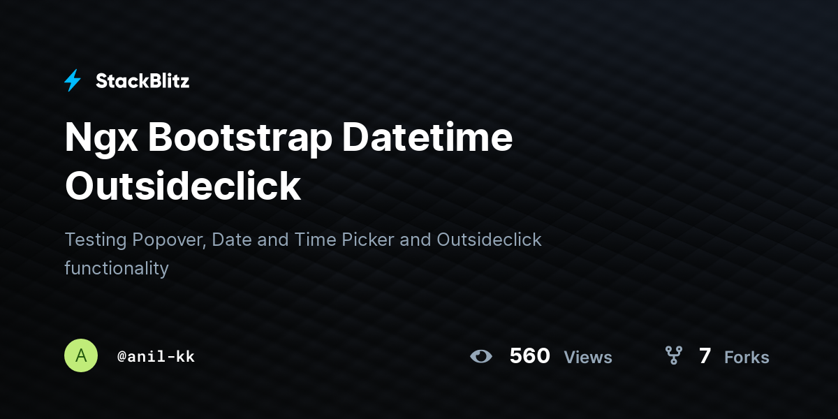 Ngx Bootstrap Datetime Outsideclick - StackBlitz