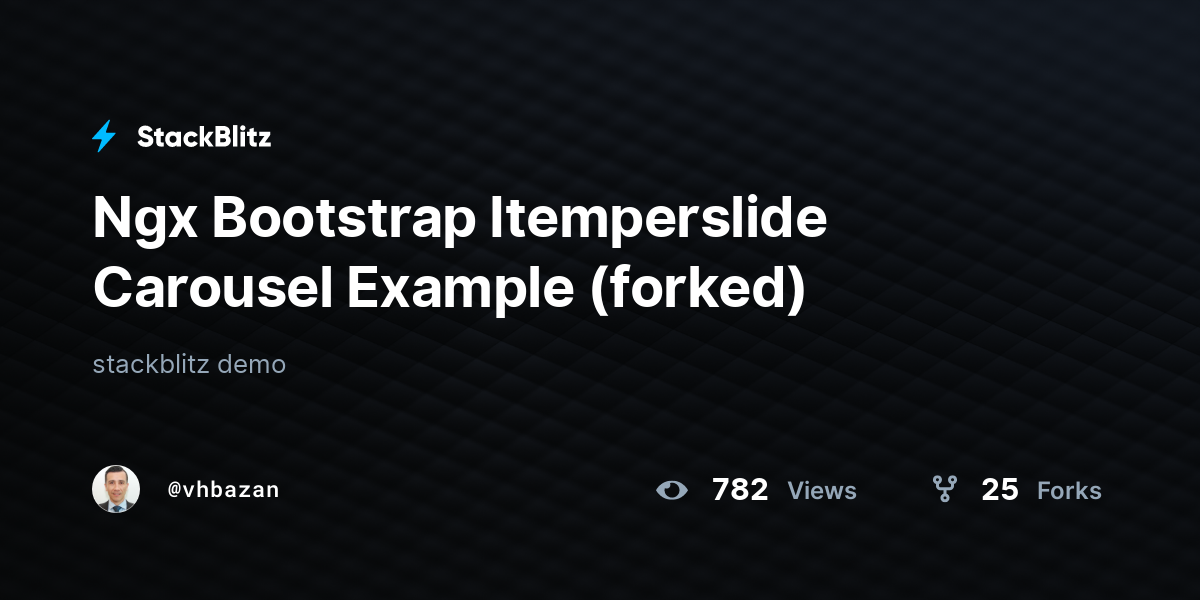 Ngx Bootstrap Itemperslide Carousel Example (forked) - StackBlitz