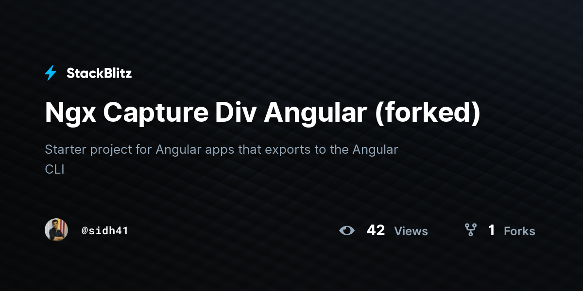 Ngx Capture Div Angular Forked Stackblitz
