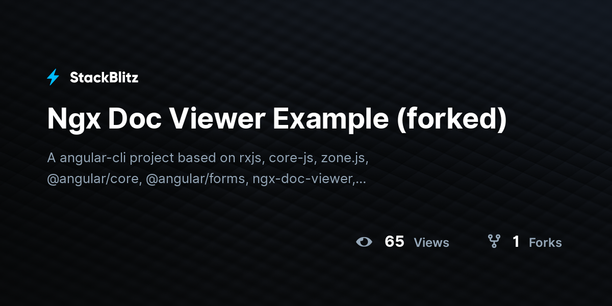 Ngx Doc Viewer Example (forked) - StackBlitz