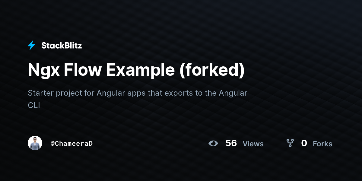 Ngx Flow Example (forked) - StackBlitz Ngx Flow Example (forked) - StackBlitz