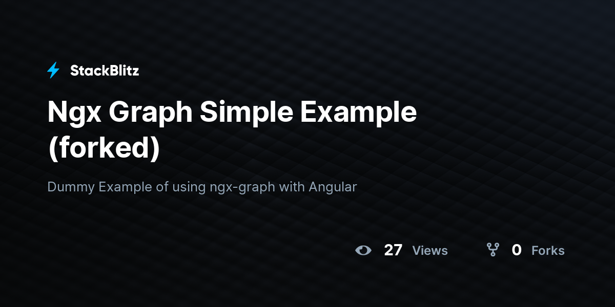 Ngx Graph Simple Example (forked) - StackBlitz