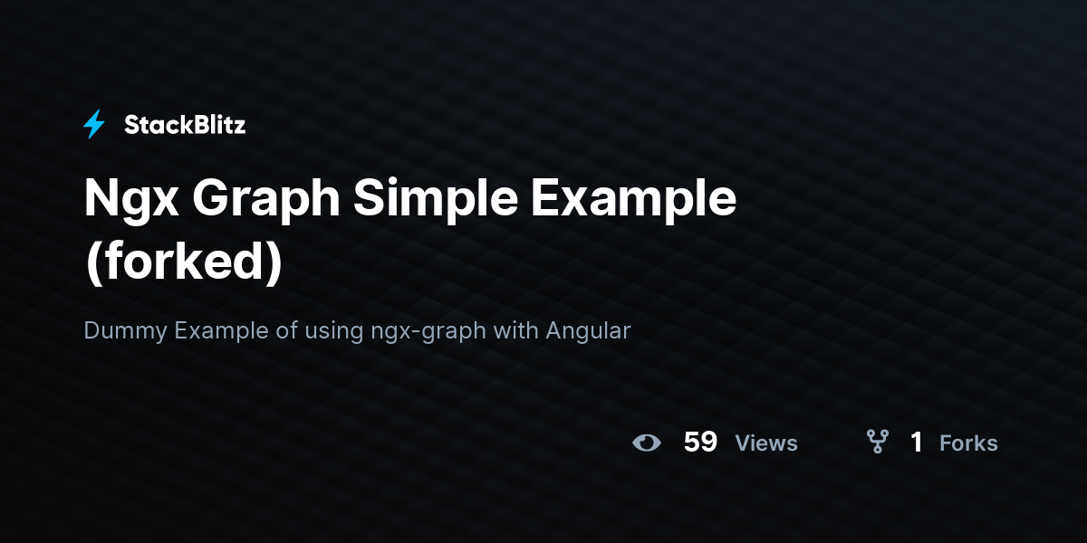 Ngx Graph Simple Example (forked) - StackBlitz